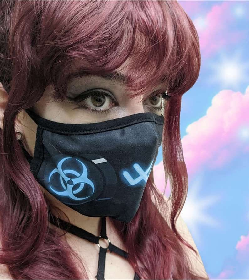 Bio Bunny Mask | Cyberpunk Mask | Cute Mask | Rave Mask | Gas Mask ...