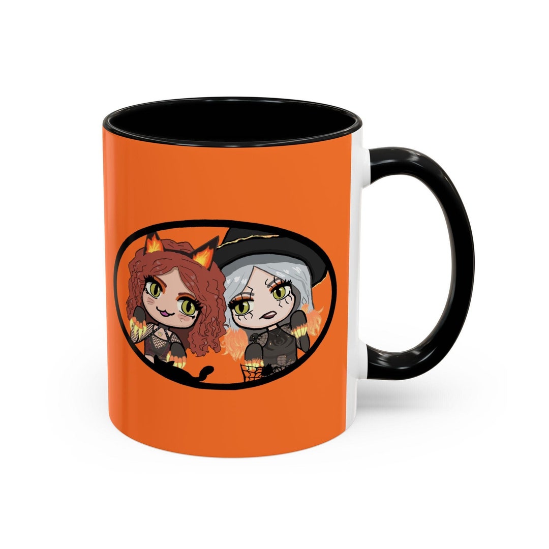 Cat and Spider 11oz Mug | Mikaela Reid Sable Ward Mug | Haunted by ...