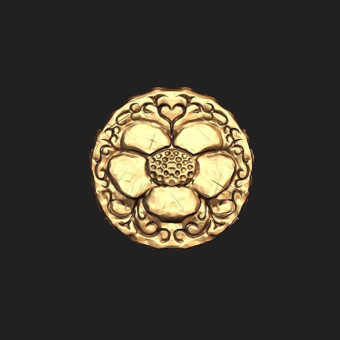 Flower Coin | for Dnd & Larp | OBJ + Supported STL | 3D Printing File ...