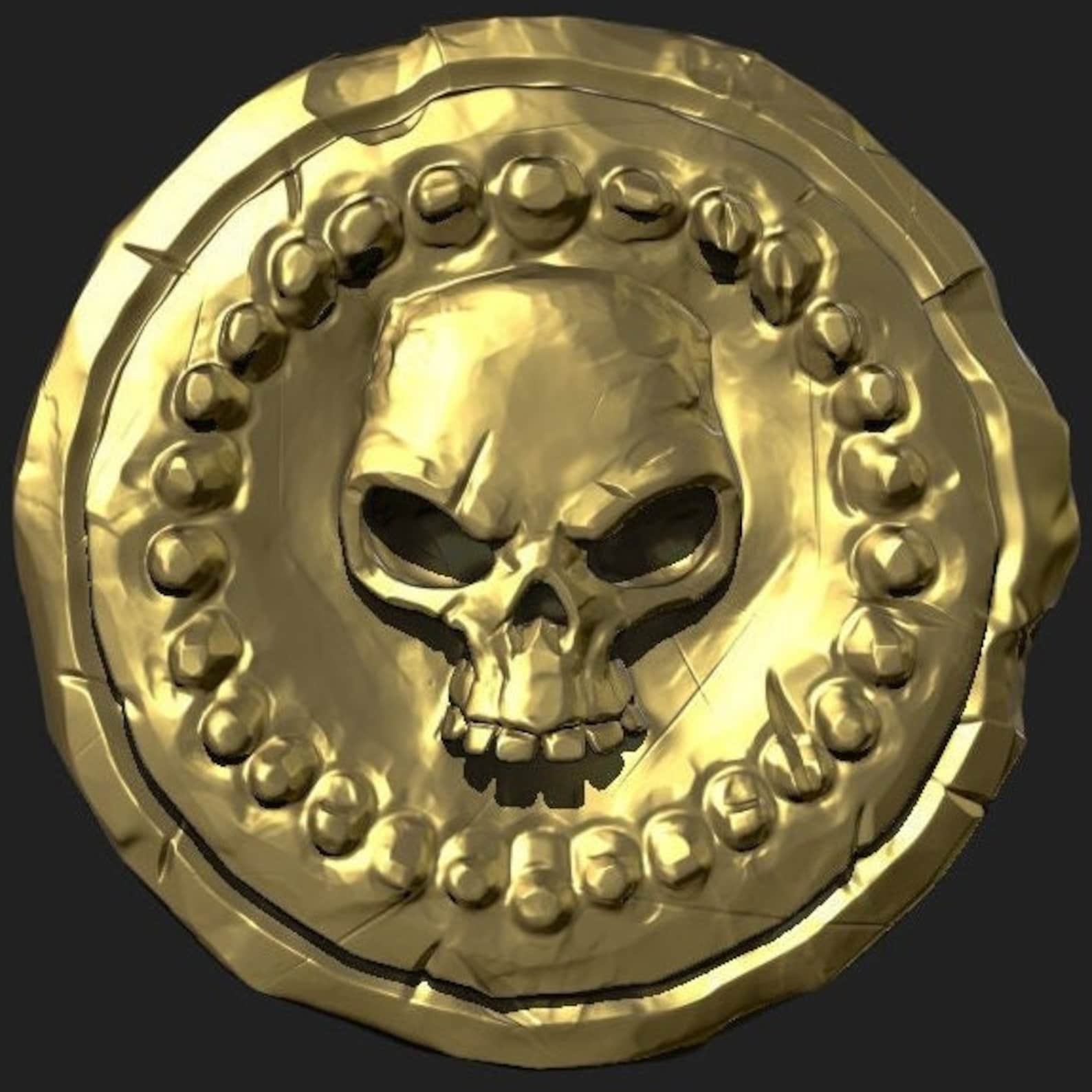 Pirate Gold Coin for Dnd , LARP, Partys | Digital 3D Printing Object ...