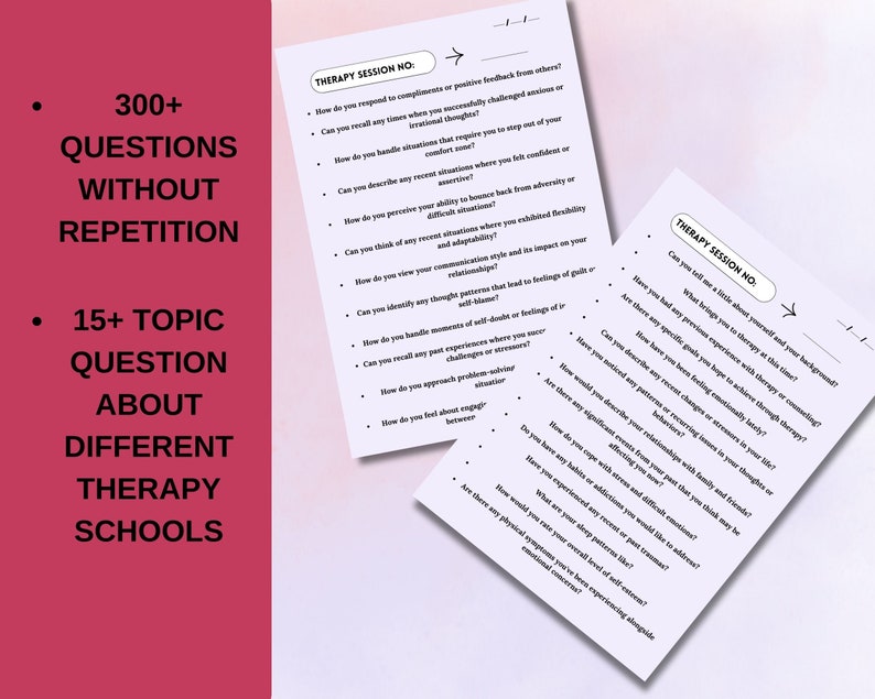 Therapy Counseling Session Questions Interventions Therapist Tools CBT ...