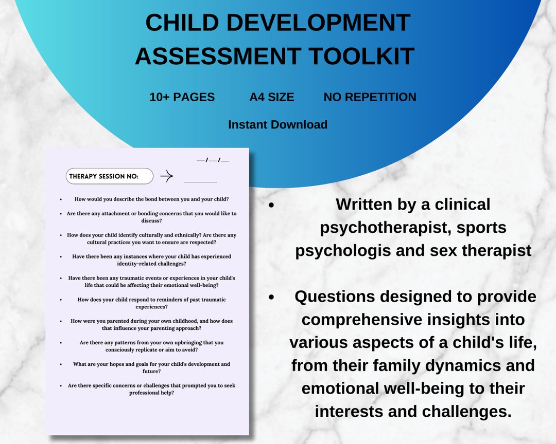 Child Development Assessment Toolkit 150 Questions for Insightful ...