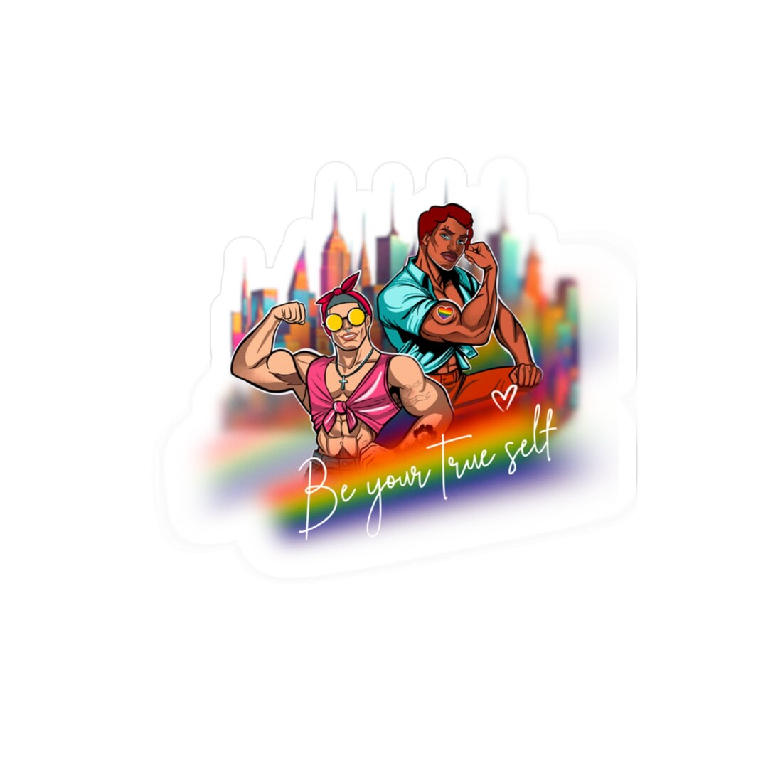 Rainbow Pride Vinyl Decals Be Your True Self Sticker Water & UV ...