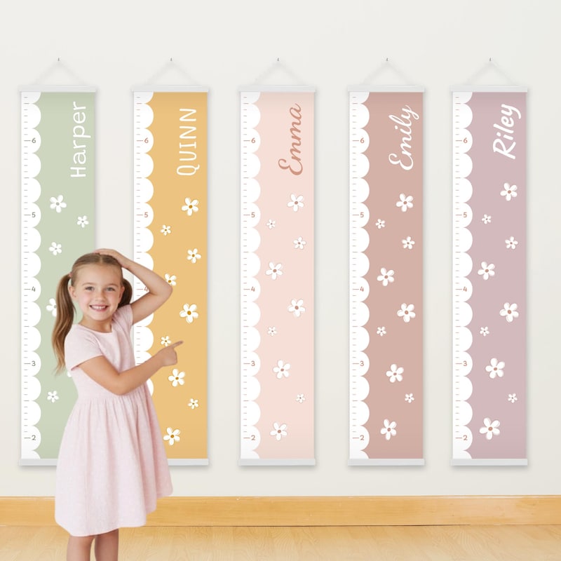 Growth Chart Girl - Etsy