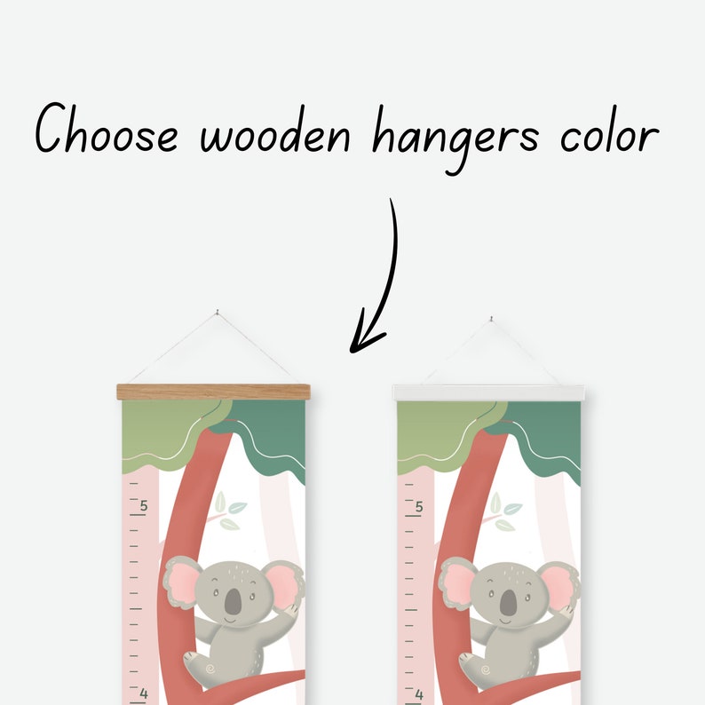 Koalas Growth Chart for Kids | Cute Height Ruler for Boys or Girls ...