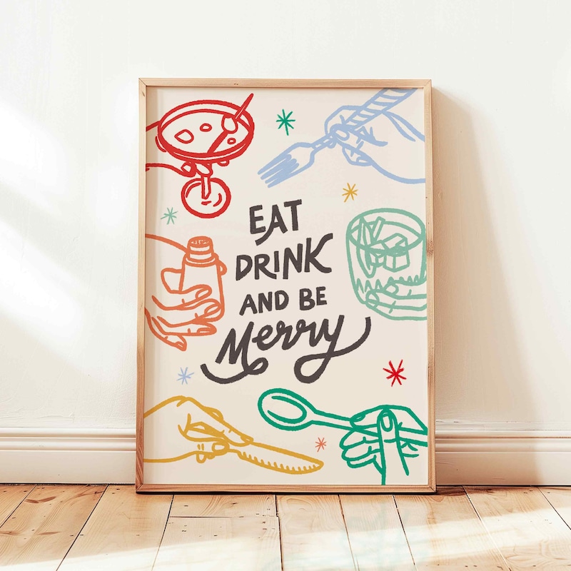 Eat Drink Be Merry - Etsy