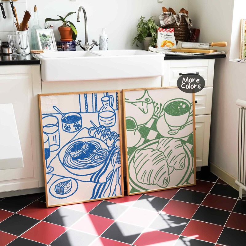 Retro Kitchen Art - Etsy