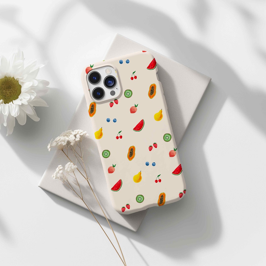 Fruits Watercolor Summer Phone Case, Colorful Fruit Case, Italy Vacay Case, iPhone 15 14 13 12 ...