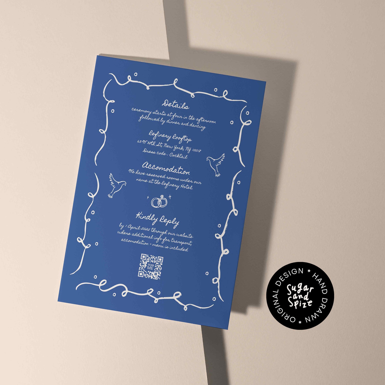 Hand Drawn Invitation Template, Toile Wedding Invite, Bridgerton ...