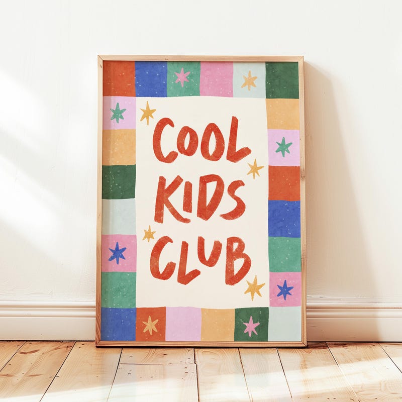 Cool Kids Club Posters - Etsy