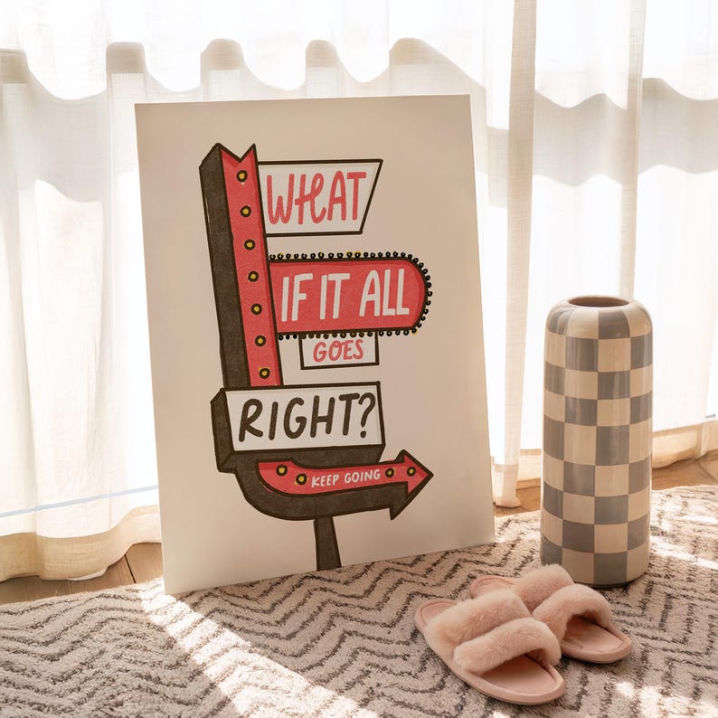 What If It All Goes Right Printable, Kids Positive Affirmations Poster ...