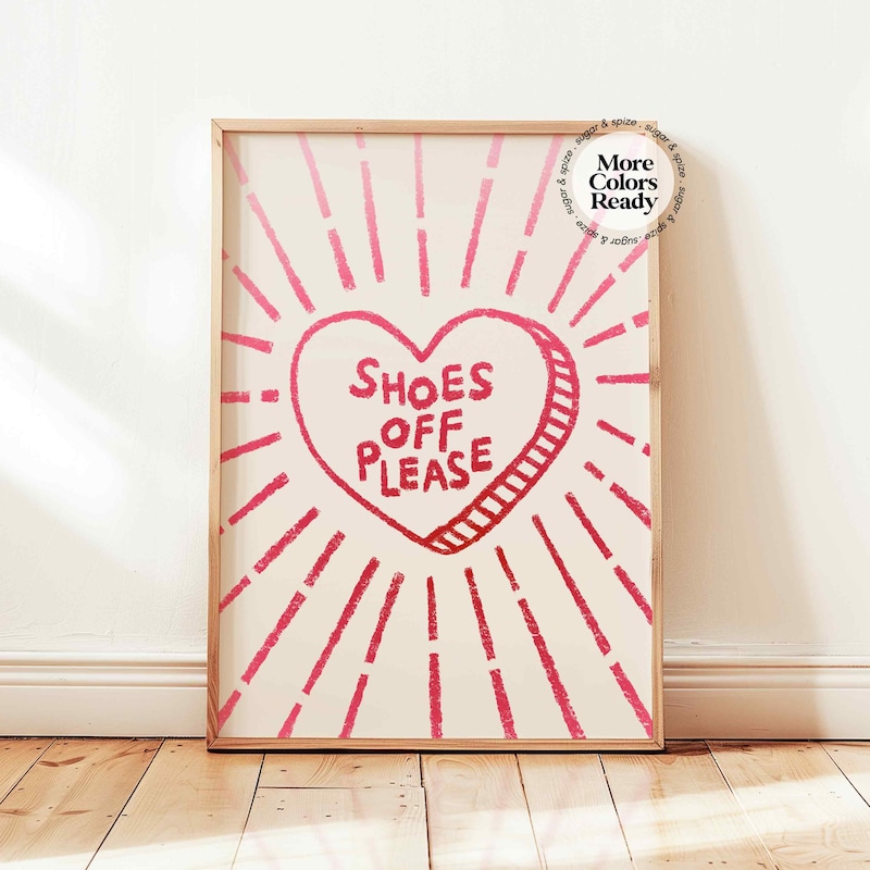 Shoes off Printable - Etsy