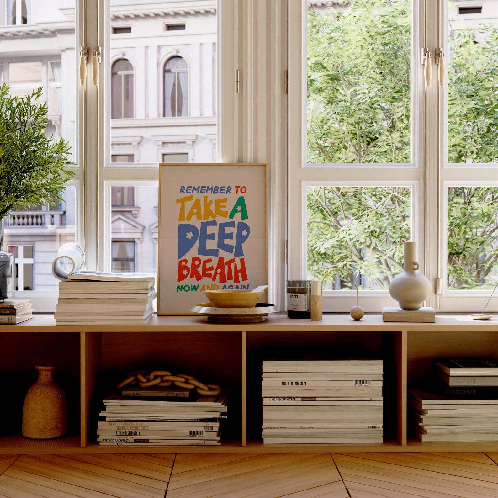 Take A Deep Breath Print, Positive Affirmations Poster, Kids ...