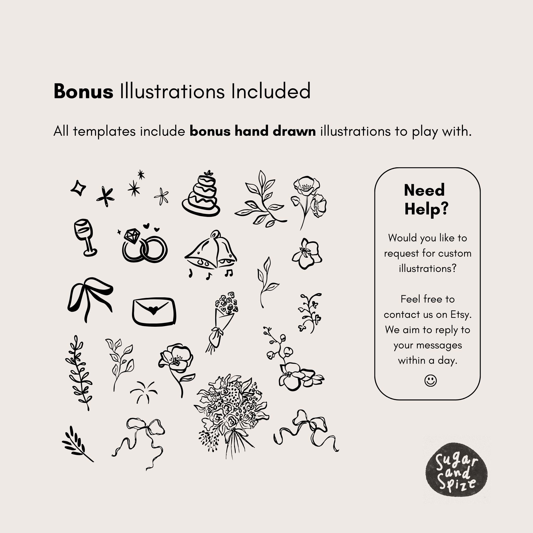 Hand Drawn Invitation Template, Toile Wedding Invite, Bridgerton ...