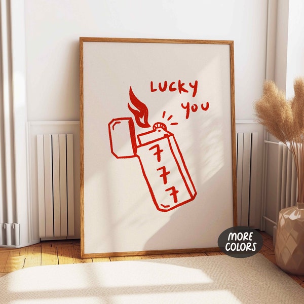 Luck You Poster - Etsy
