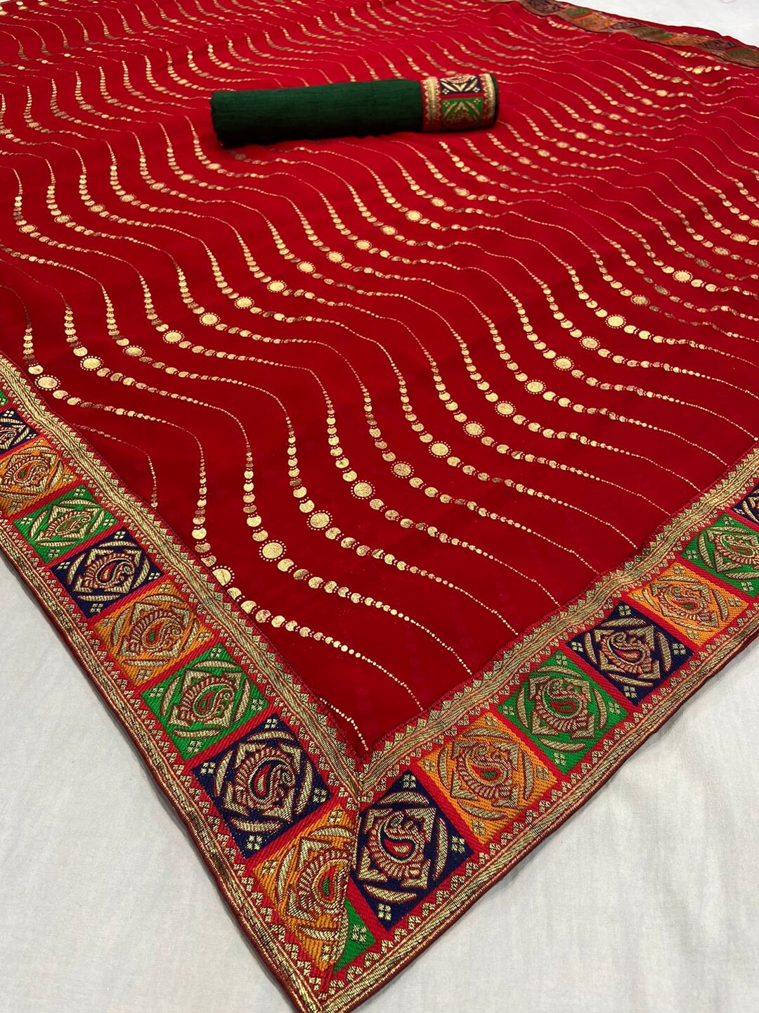 Indian Handmade and Handcrafted Multi Color Bandhini Print - Etsy