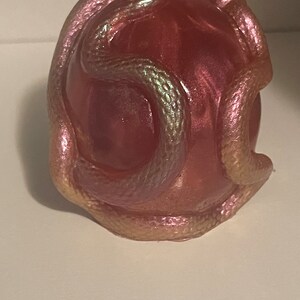 Pink and Purple Skullwith Two Snakes Pink and Gold Holographic Snakes ...