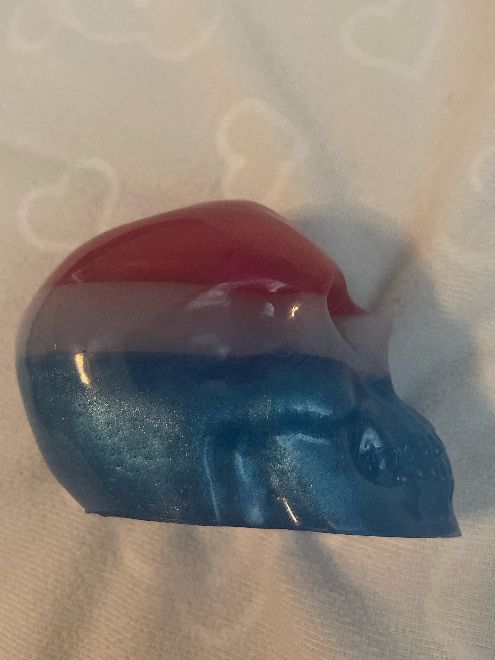 Red White and Blue Skull Large 4th of July Skull Glow in the Dark Skull ...