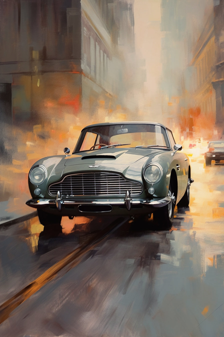 Print Aston Martin DB5 Sports Car Poster Car Wall Art Garage - Etsy