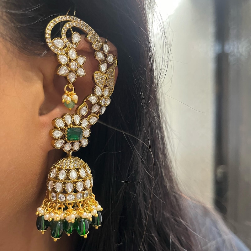 Large Jhumkas - Etsy