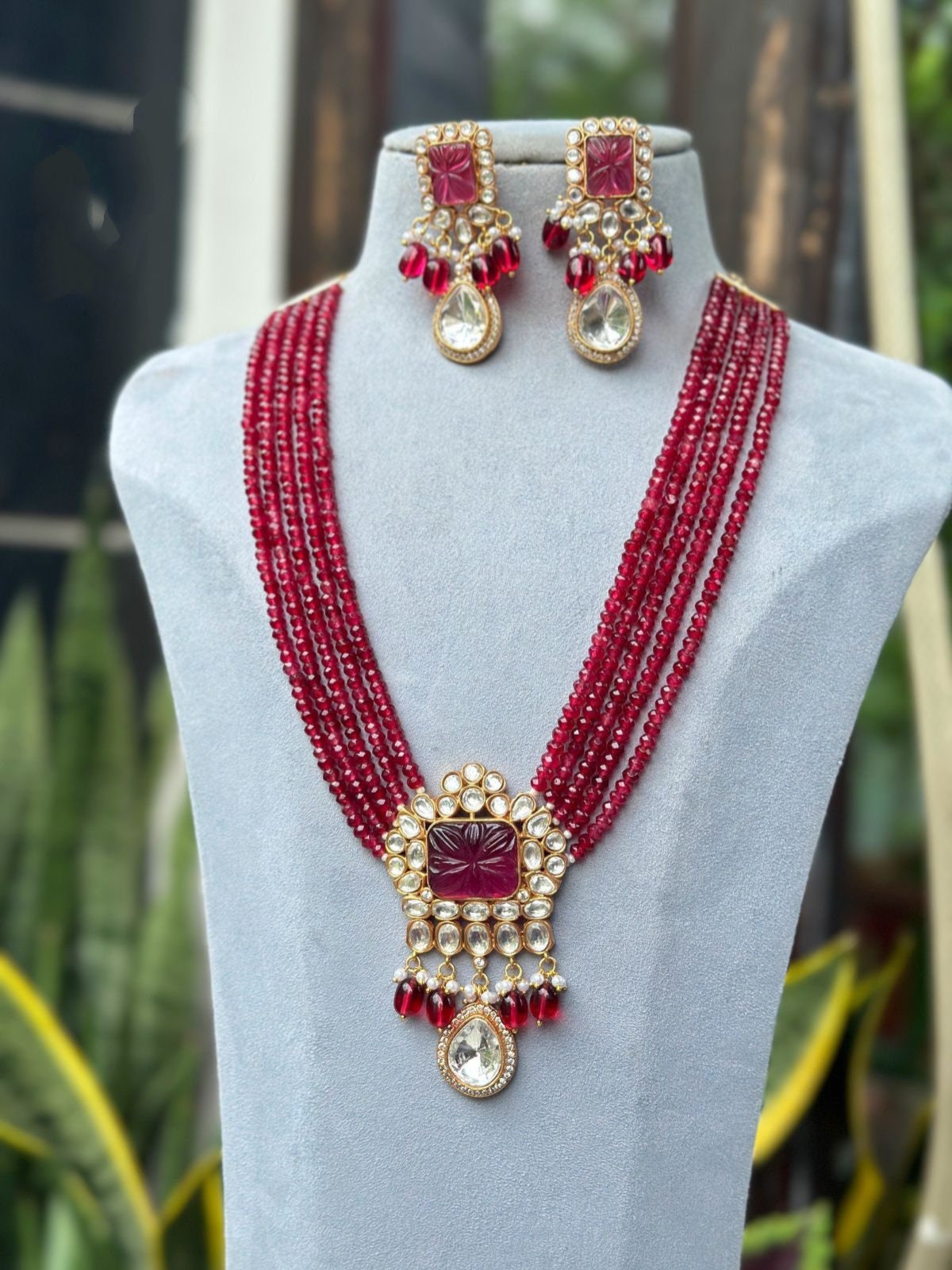 Sabyasachi Inspired Long Rani Haar Design Kundan Necklace Set/designer ...