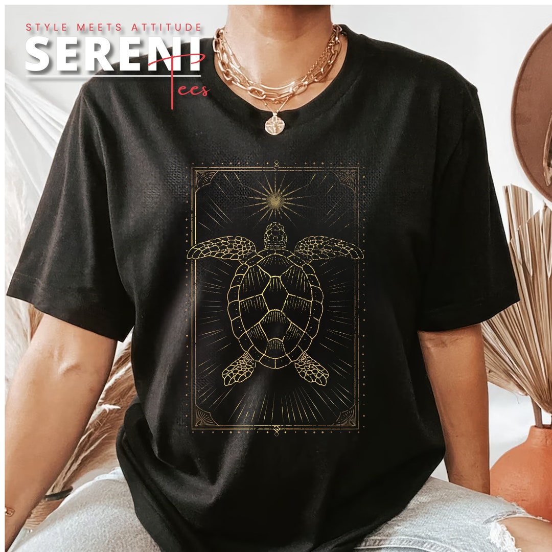 Turtle Shirt Tarot Shirt Tarot Card Shirt Tarot Card Shirts Sea Turtle ...
