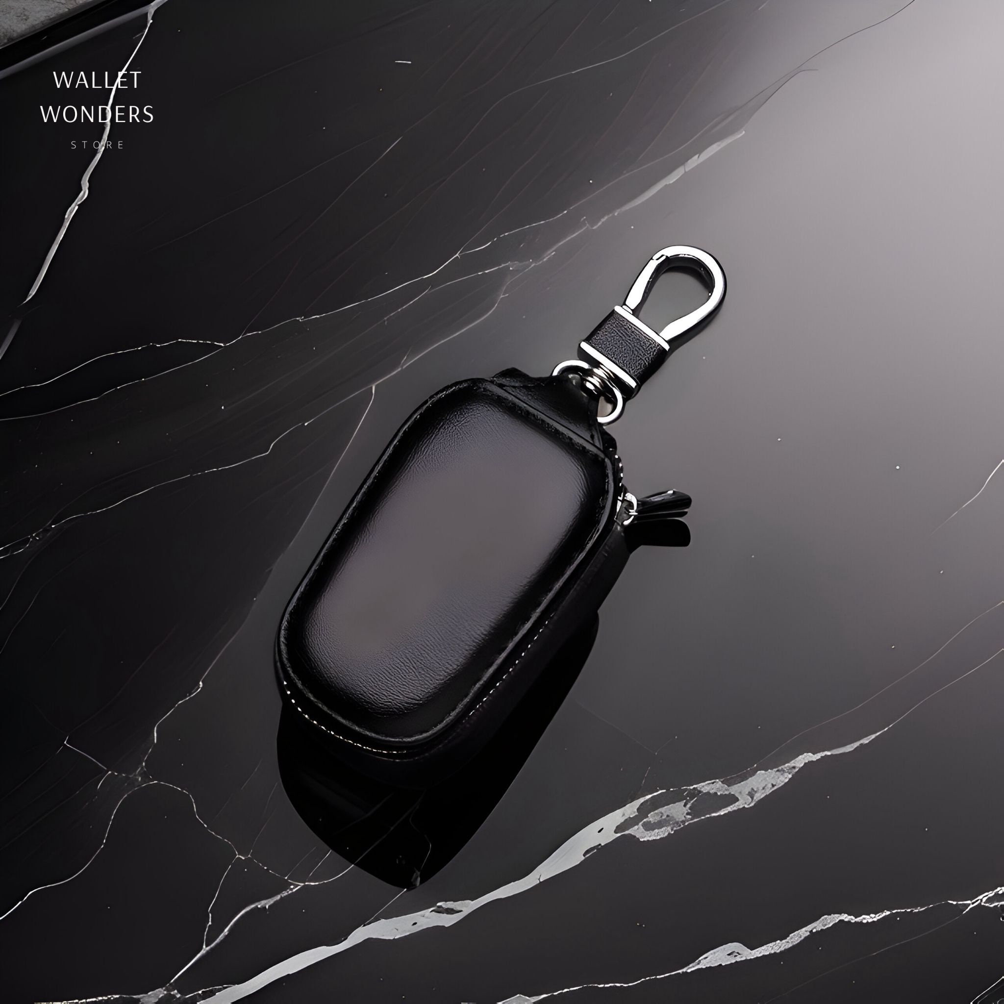 Leather Car Key Wallet, Key Holder Housekeeper, Keys Organizer, Women's ...