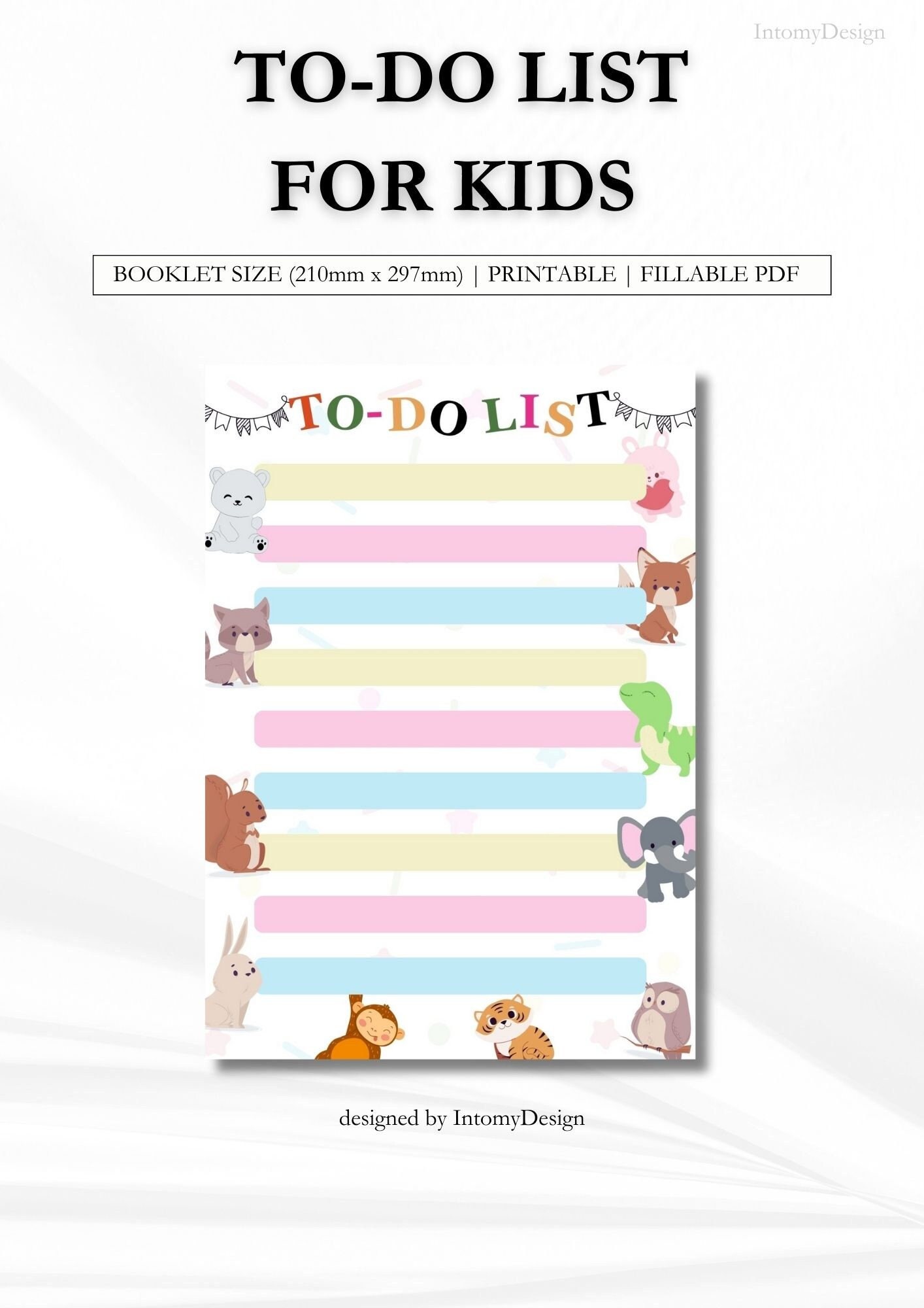 To Do List for Kids to Do List Printable Cute to Do List - Etsy