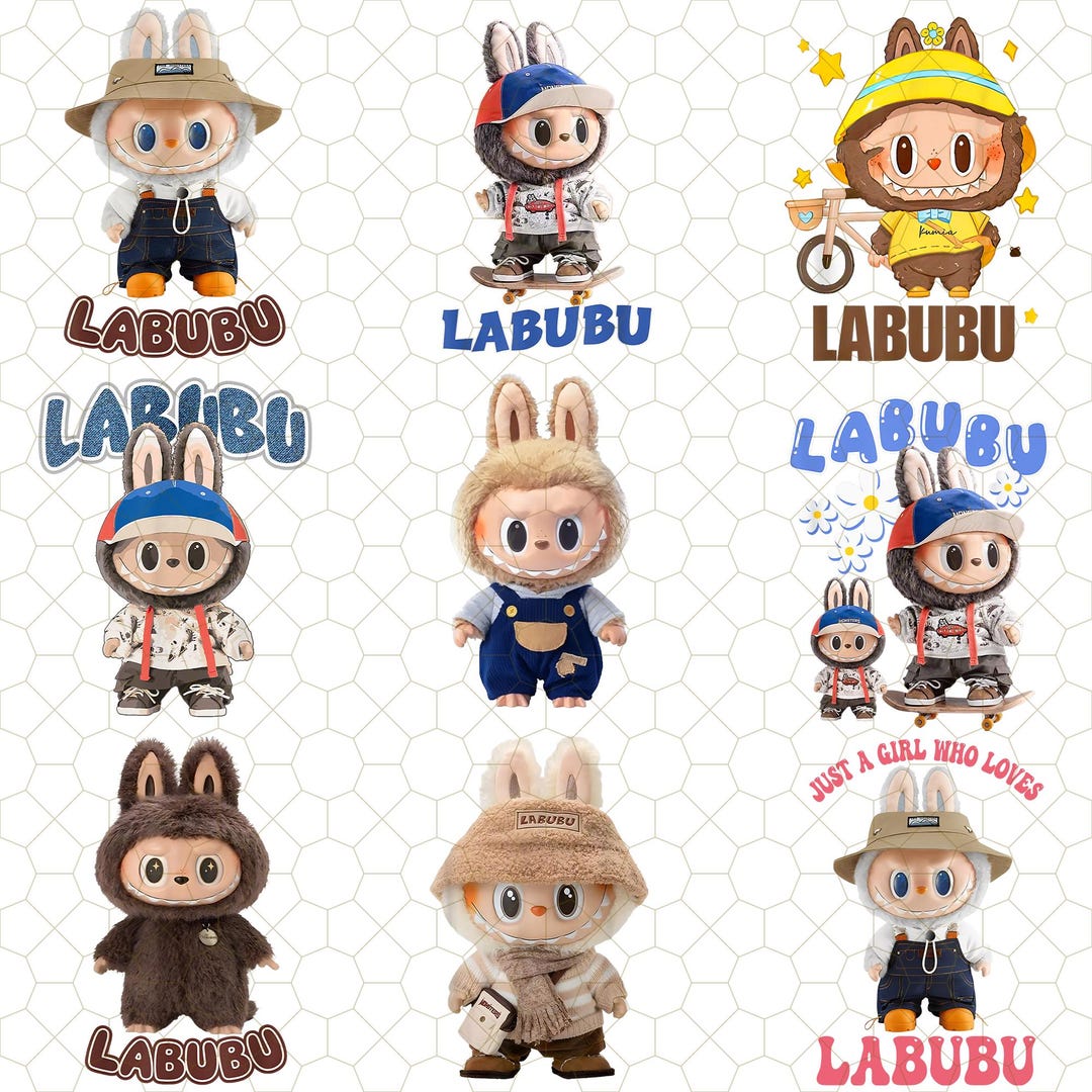 Funny Labubu Bundle, Cute Labubu Monster Bundle, Labubu Bundle, Cute ...
