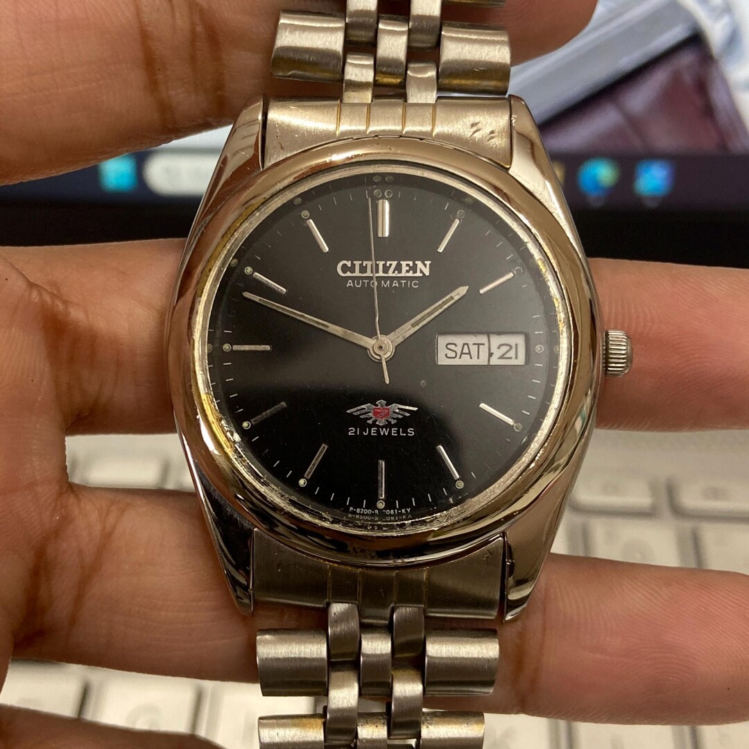 Vintage 1993 Citizen Automatic 8200 Day-date Japanese Men's Wrist Watch ...