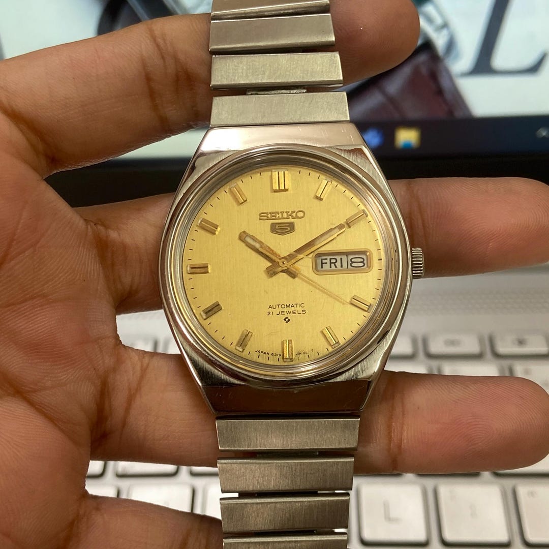 Vintage 1983 Seiko 5 Automatic 6309-8230 Day-date Japanese Men's Wrist ...
