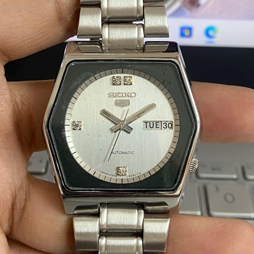 Vintage 1983 Seiko 5 Automatic 6309-7310 Day-date Japanese Men's Wrist Watch - Etsy