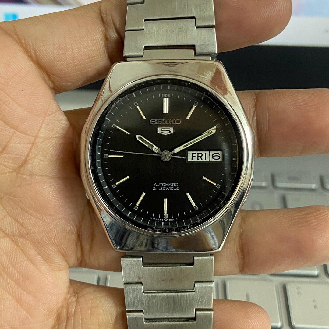Vintage 1979 Seiko 5 Automatic 6319-602A Day-date Japanese Men's Wrist ...