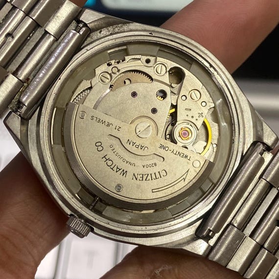 Vintage 1987 Citizen Automatic 8200 Day-Date Japanese… - Gem