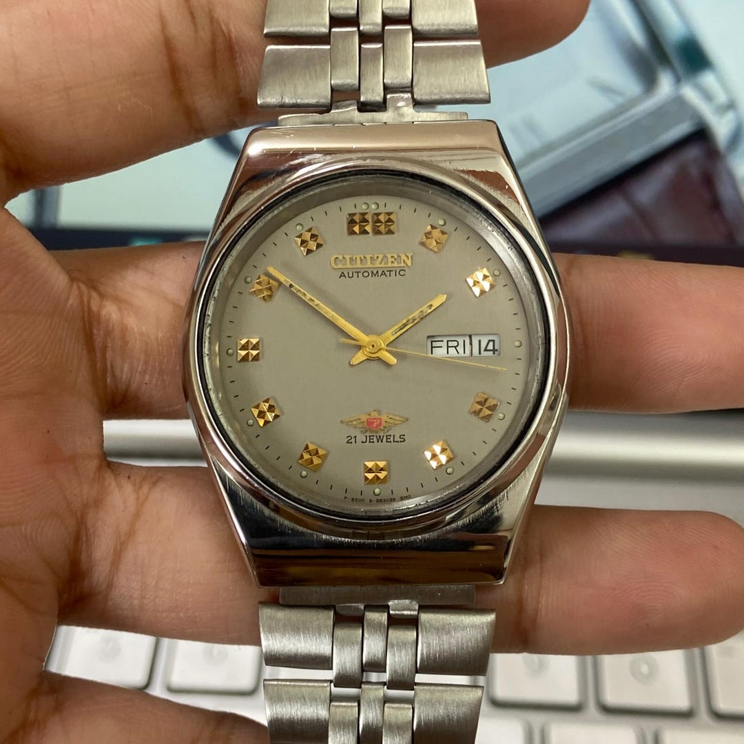 Vintage 1993 Citizen Automatic 8200 Day-date Japanese Men's Wrist Watch ...