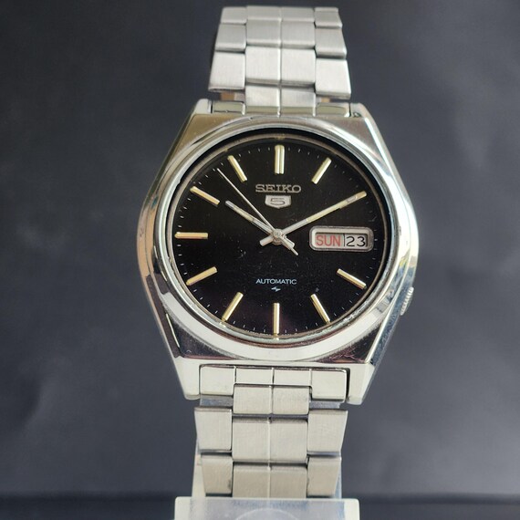 Vintage 1978 Original Seiko 5 Automatic 7009-8762 Bla… - Gem