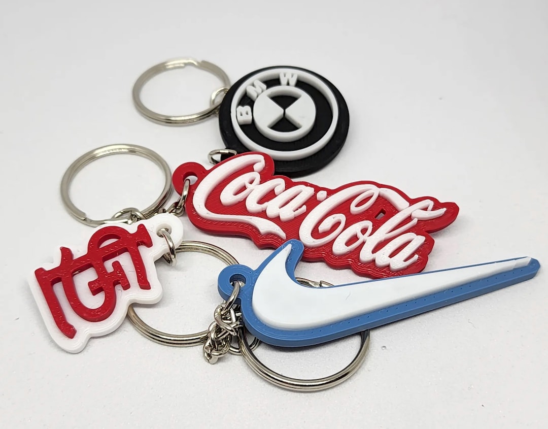 Personalized Keychain With Company Logo 3D Printed Personalized Gifts ...