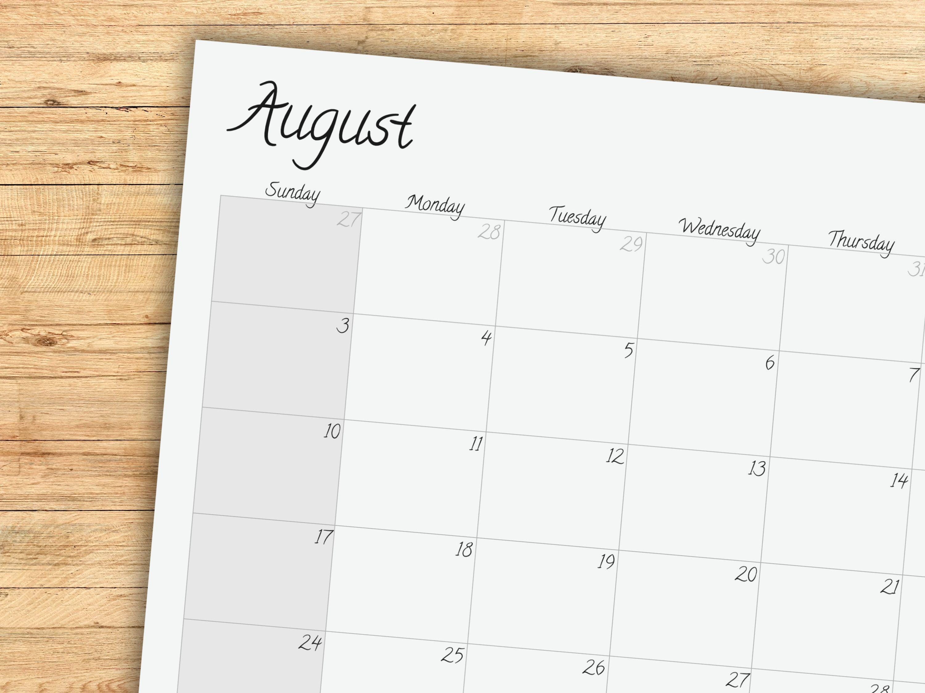 Academic Planner 2025-26: Printable Calendar (digital PDF) - Etsy