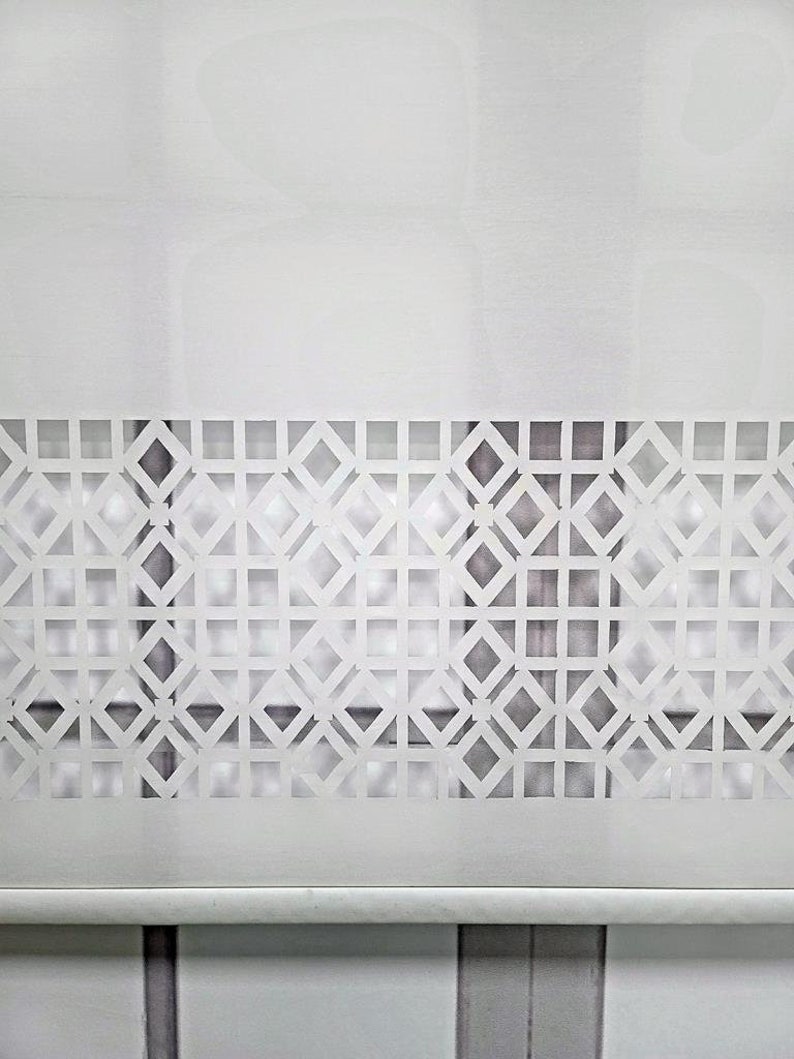 Patterned Laser Cut Double Mechanism Tulle and Roller Blinds - Etsy