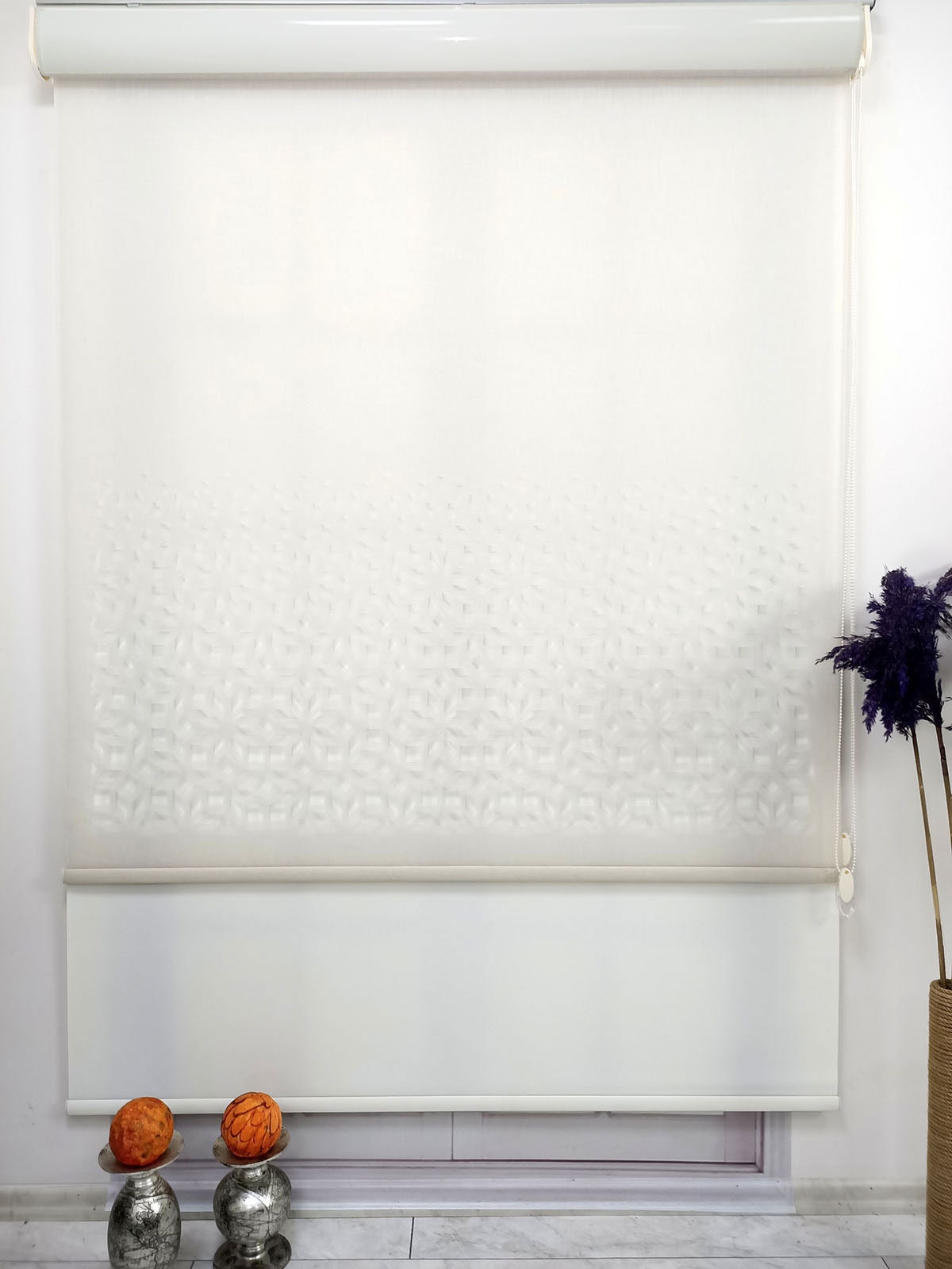 Laser Cut Double Mechanism Tulle and Roller Blinds Light - Etsy