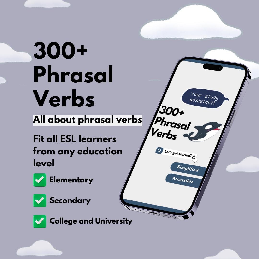 300 Phrasal Verbs English Digital & Printable Infographic Notes - Etsy
