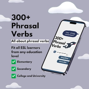 300 Phrasal Verbs English Digital & Printable Infographic Notes - Etsy