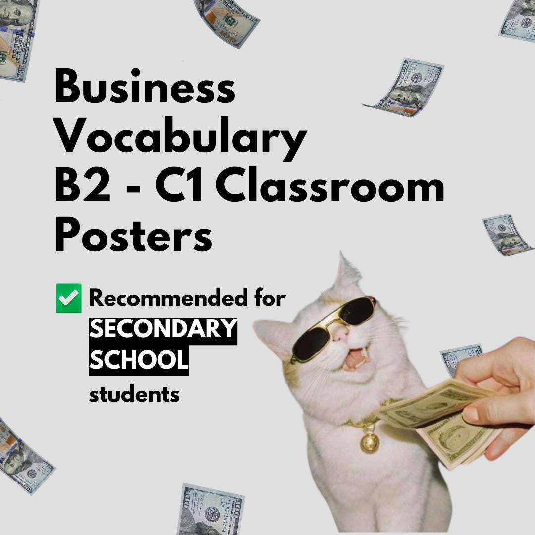 Digital Printable English Vocabulary ESL Essential Business English ...