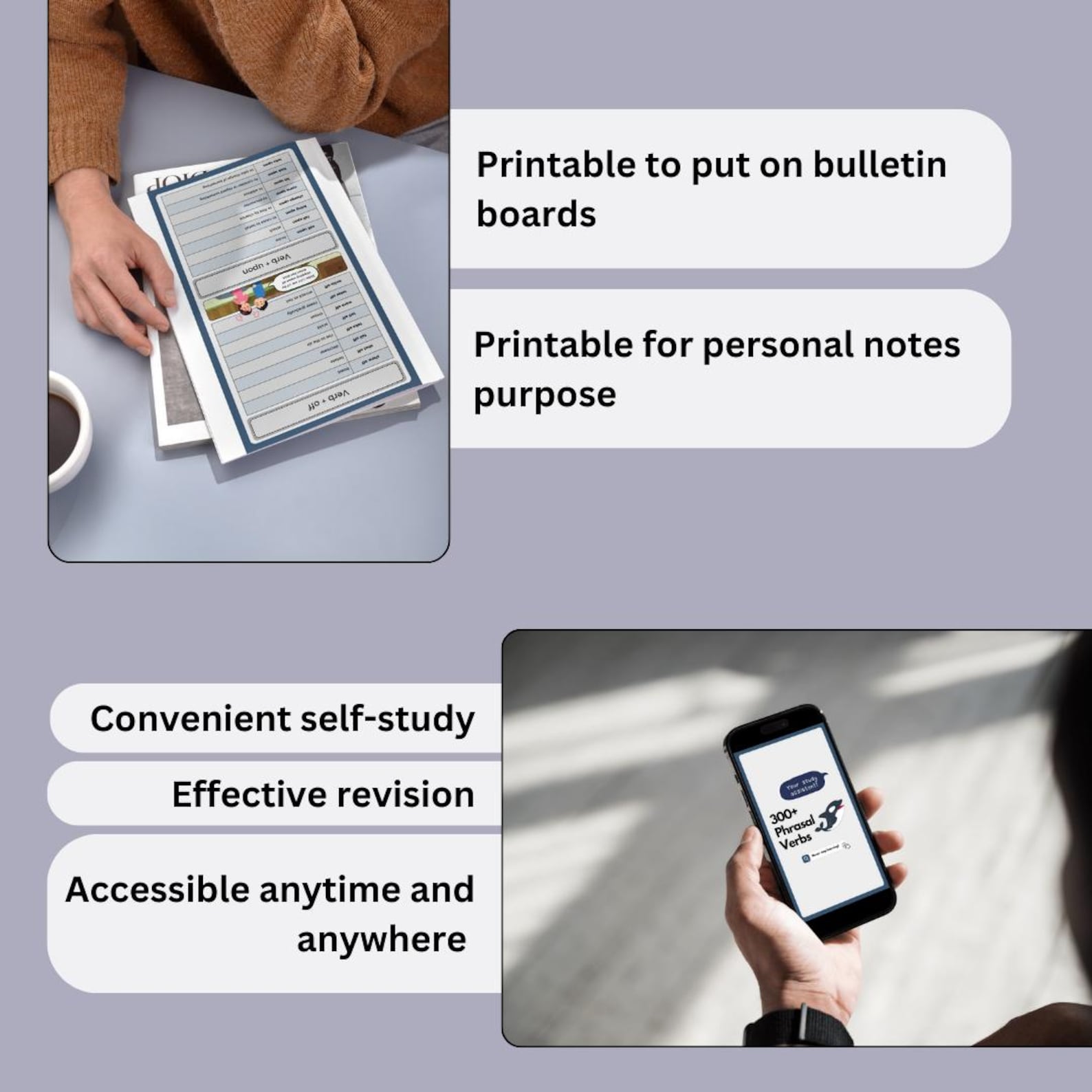 300 Phrasal Verbs English Digital & Printable Infographic Notes - Etsy