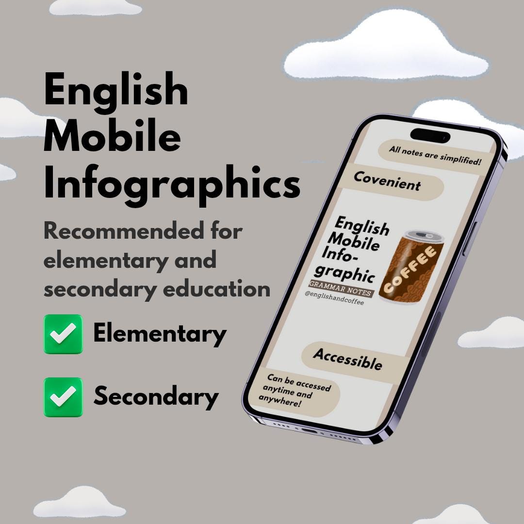 English Grammar Infographic Notes (digital Download) - Etsy