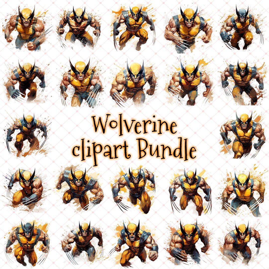 40 Marvel DC Wolverine Watercolor PNG Bundle Wolverine PNG - Etsy