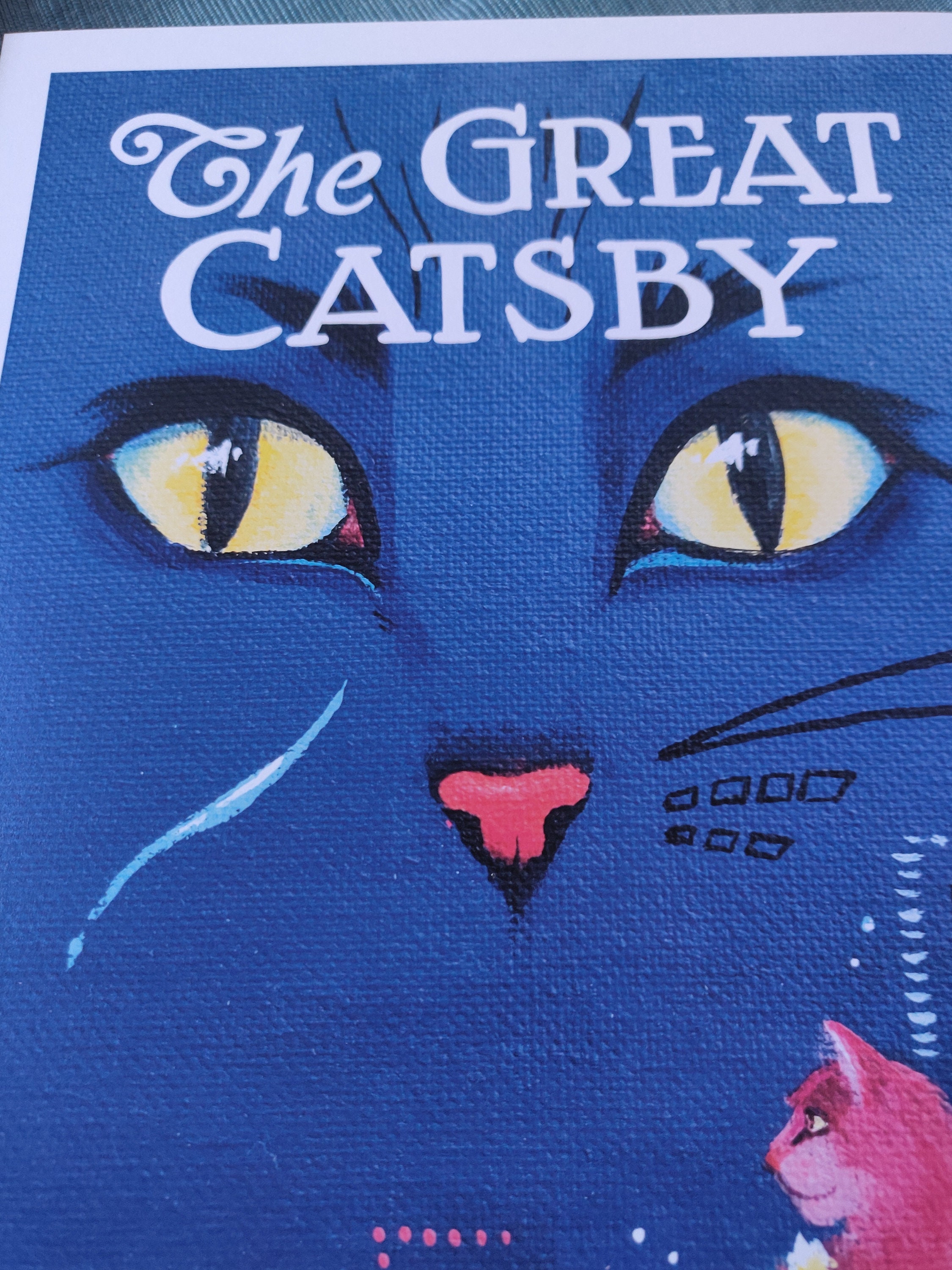 8"x12" Art Print: the Great Gatsby Parody Book Cover Art for Cat Lovers ...