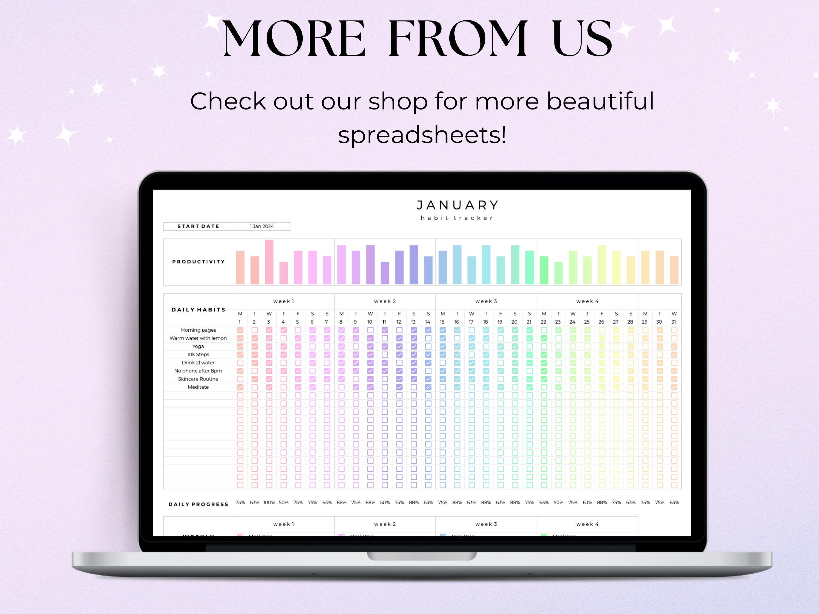 To Do List Spreadsheet, Simple Task Tracker, Google Sheets Weekly ...