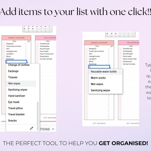 Editable Packing Checklist Template, Travel Packing List, Holiday ...