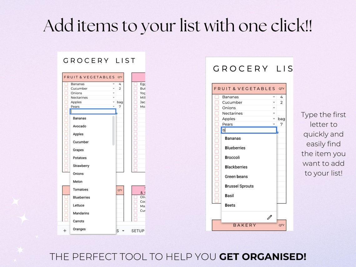 Editable Grocery List Printable, Shopping List, Grocery List Google ...